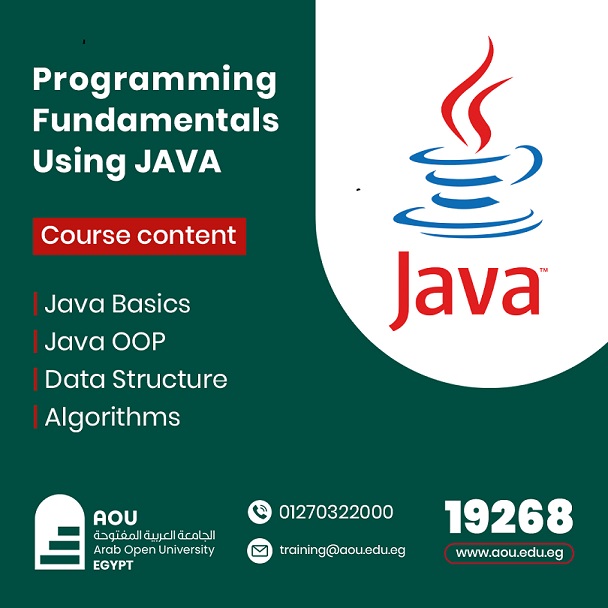 Announcement: Programming Fundamentals Diploma in Java The Arab University in Egypt is pleased ...